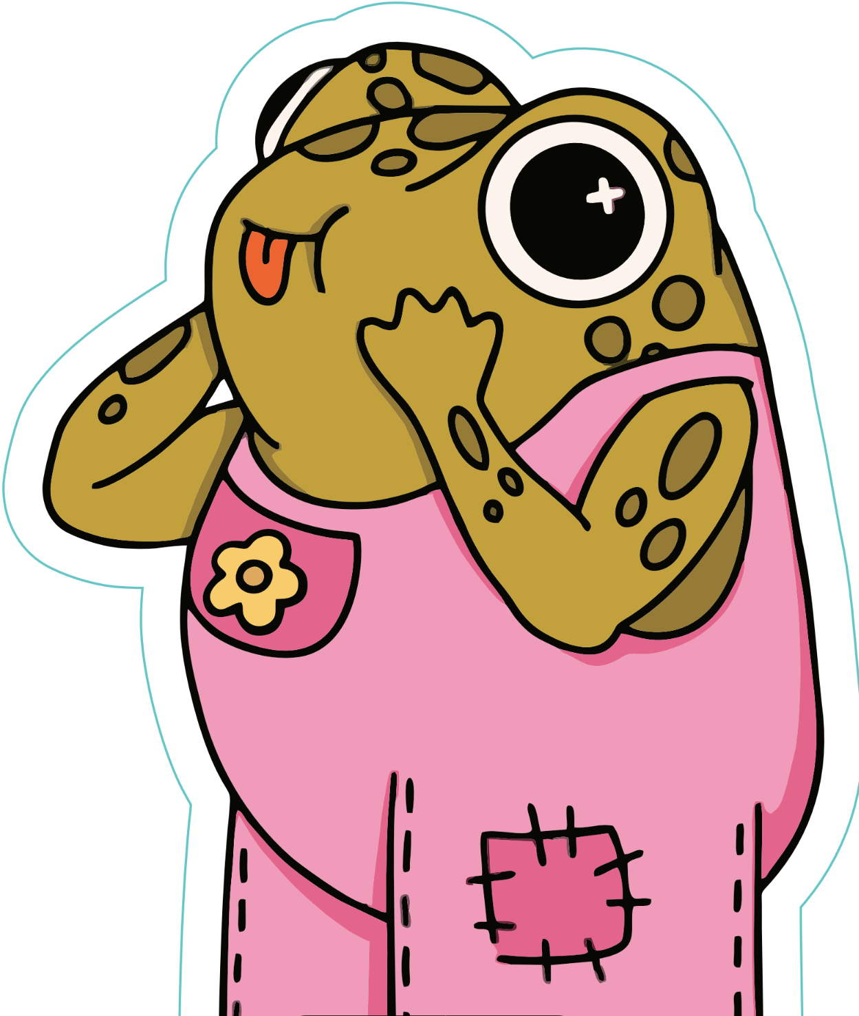 Frog Pink Overall – STICKER SHOCK
